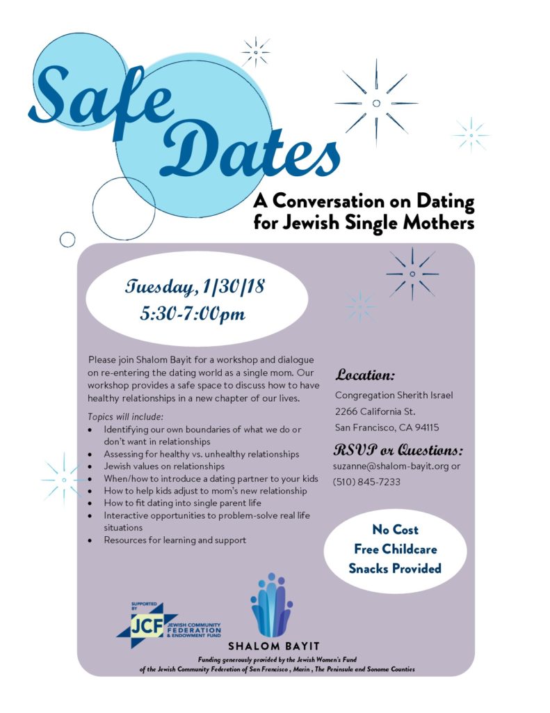 1-30-18 Safe Dates - Shalom BayitShalom Bayit
